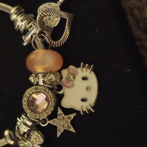 unmarked | Accessories | Hello Kitty Silver Charm Bracelet Nwot | Poshmark
